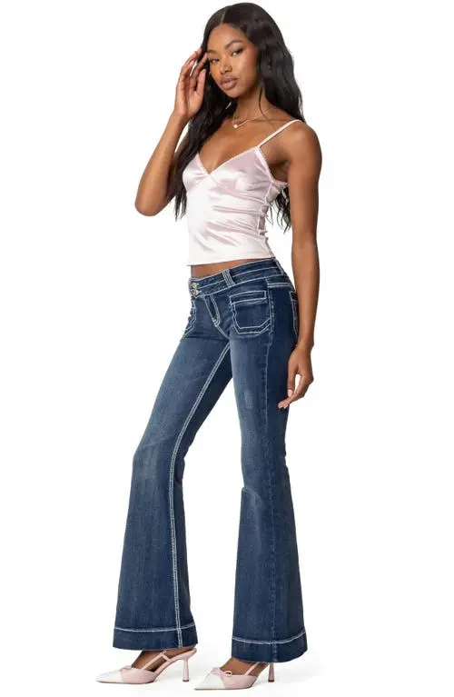 EDIKTED Amelie Stretch Satin Camisole