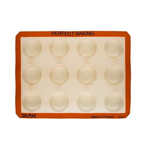 SILPAT Perfect Non-stick 12 Cavity Muffin Mold - Orange