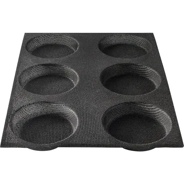SILPAT Flexipan 6 Perfect Buns Mold - Black