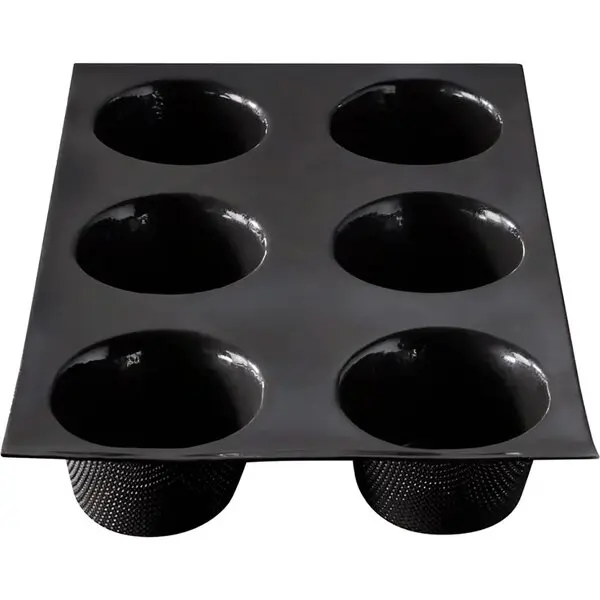 SILPAT Flexipan 6 Muffin Mold - Black