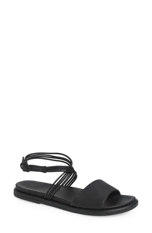 Olukai Tiare Ankle Strap Sandal - Black / Black