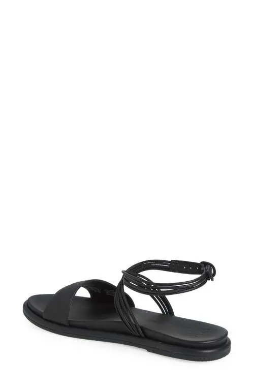 Olukai Tiare Ankle Strap Sandal - Black / Black