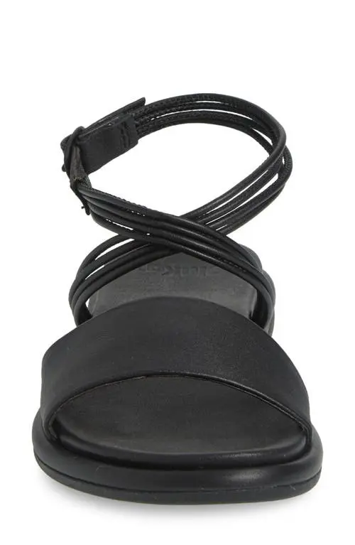 Olukai Tiare Ankle Strap Sandal - Black / Black