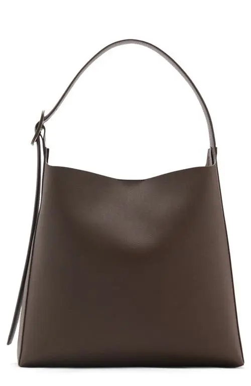 Mango Buckled Faux Shopper Bag