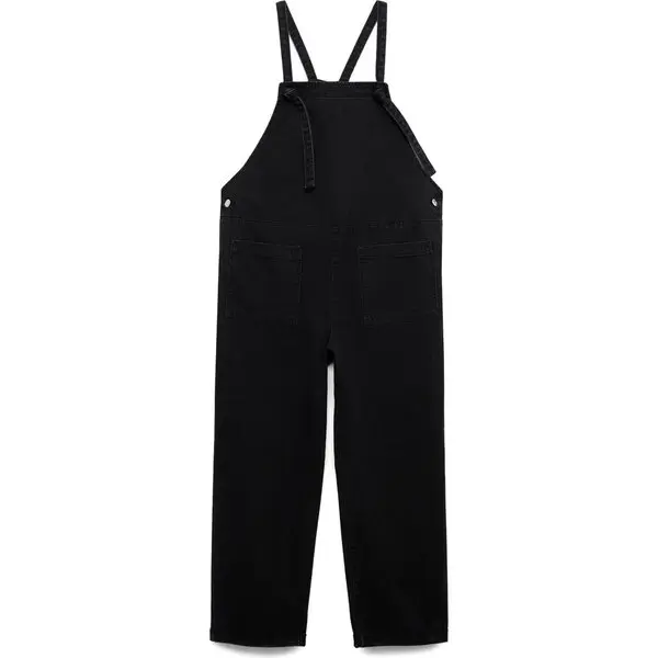 Mango Denim Maternity Overalls - Black Denim