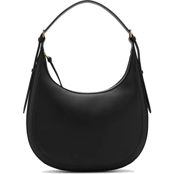 Mango Faux Shoulder Bag - Black