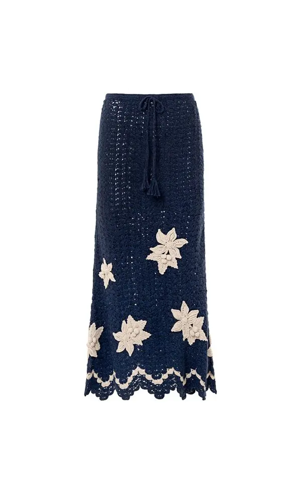 AGUA X ESCVDO Muhu Maki Midi Skirt