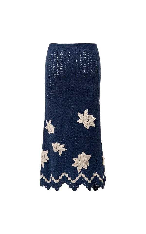 AGUA X ESCVDO Muhu Maki Midi Skirt