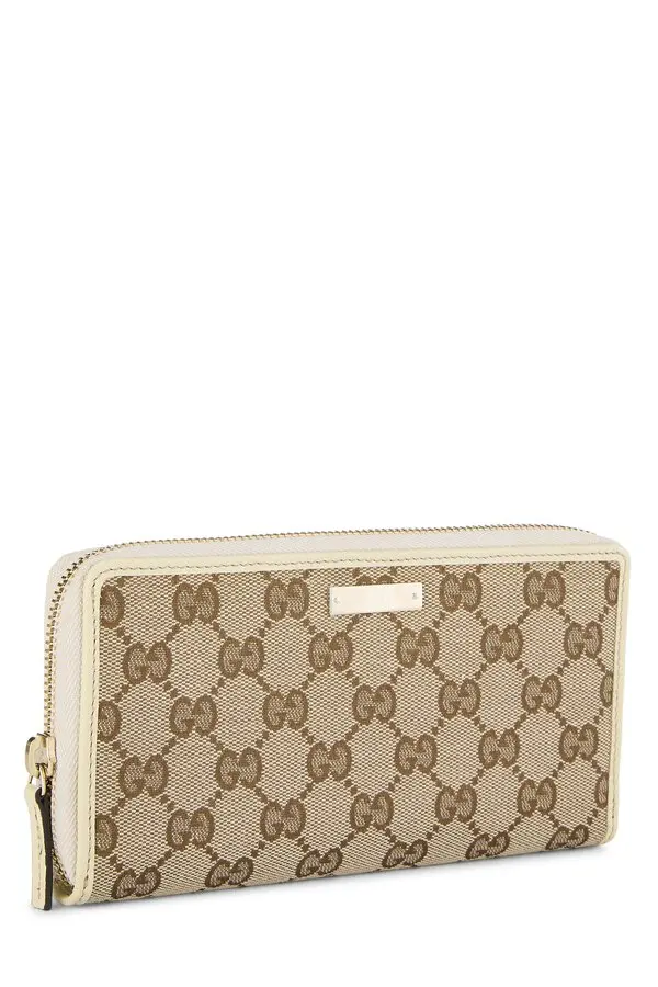 Gucci Original Gg Canvas Zip Around Wallet