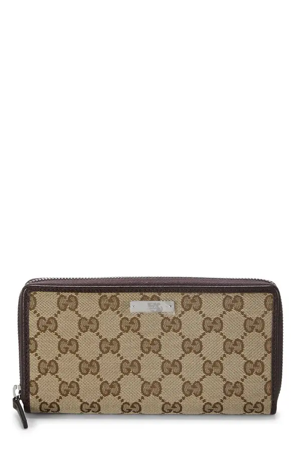 Gucci Original Gg Canvas Zip Around Wallet