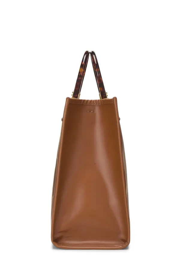 Fendi Calfskin Sunshine Shopper - Brown
