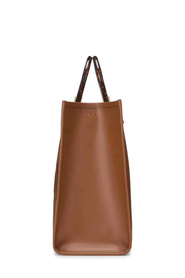 Fendi Calfskin Sunshine Shopper - Brown
