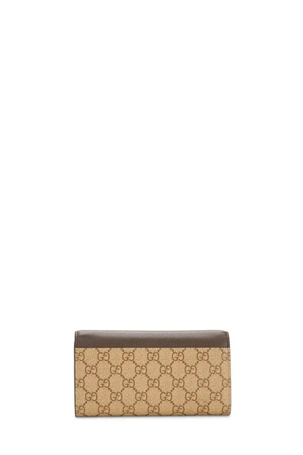 Gucci Gg Supreme Canvas Continental Wallet
