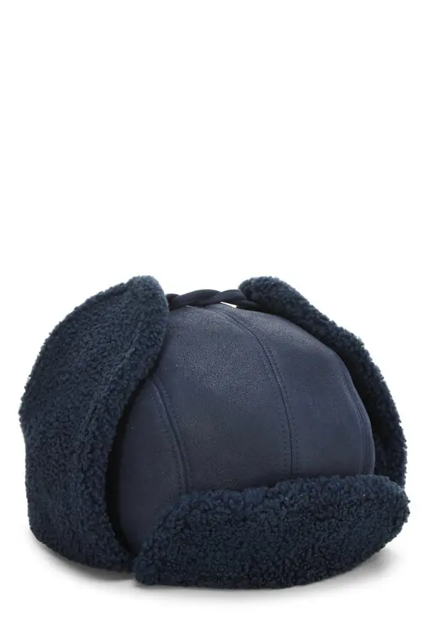 Hermès Agneau Trapper Hat - Navy