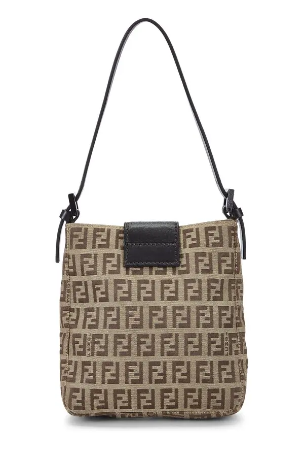 Fendi Zucchino Canvas Shoulder Bag