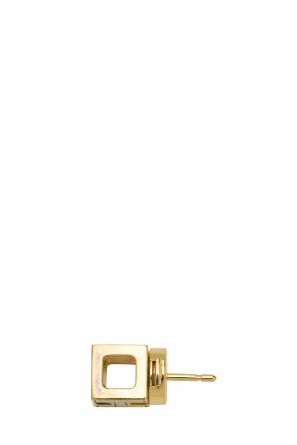 Hermès Cage D'h Earrings With Enamel Details