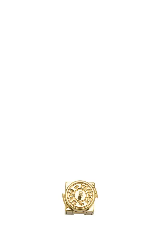 Hermès Cage D'h Earrings With Enamel Details