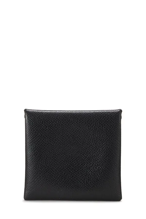 Hermès Epsom Bastia Coin Holder - Black