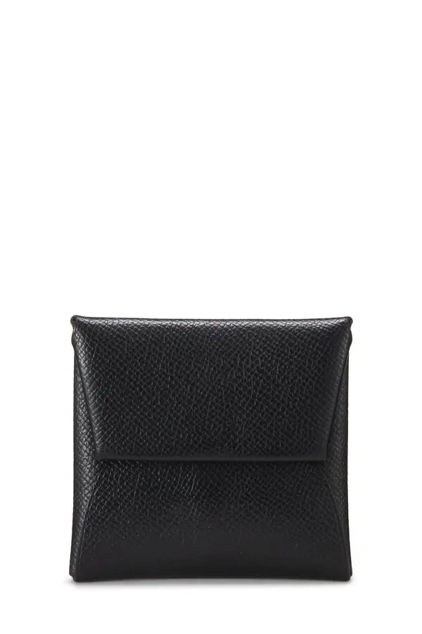 Hermès Epsom Bastia Coin Holder - Black