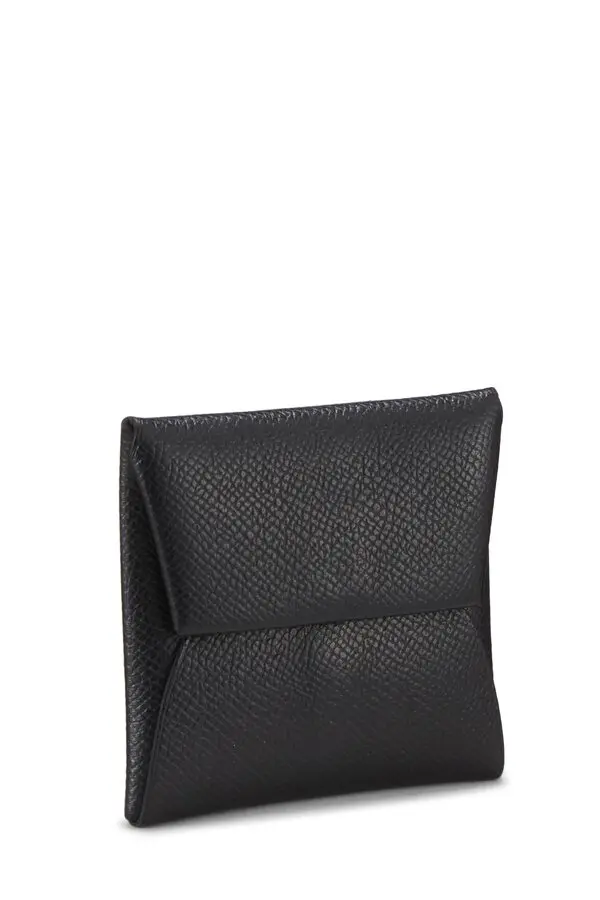 Hermès Epsom Bastia Coin Holder - Black