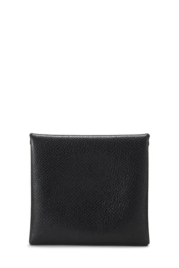 Hermès Epsom Bastia Coin Holder - Black
