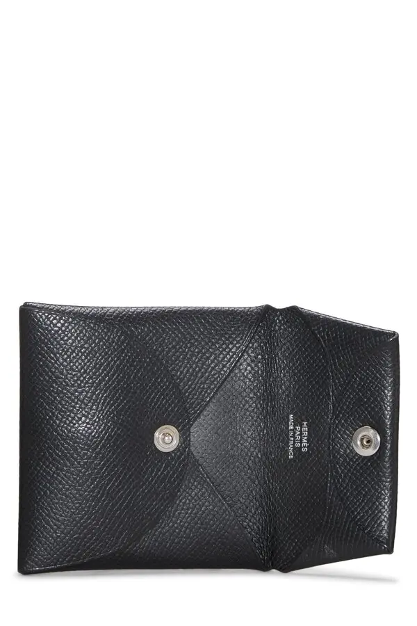 Hermès Epsom Bastia Coin Holder - Black