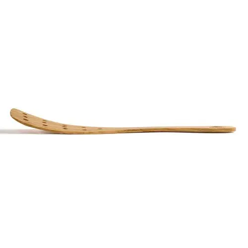 BERARD Handcrafted Olive Wood 12 Inch Curved Slotted Spatula