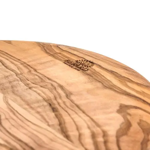 BERARD Olivewood Handcrafted 9-inch Round Cutting Board