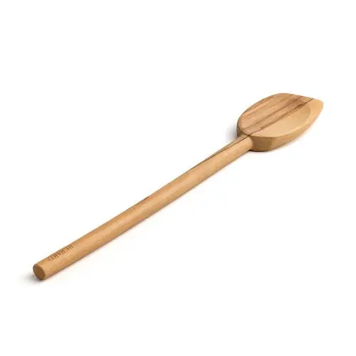 BERARD Handcrafted Olive Wood 12 Inch Pointed Spoon - Brown
