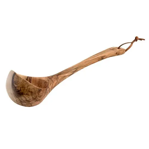 BERARD Handcrafted Olive Wood 14-inch Ladle
