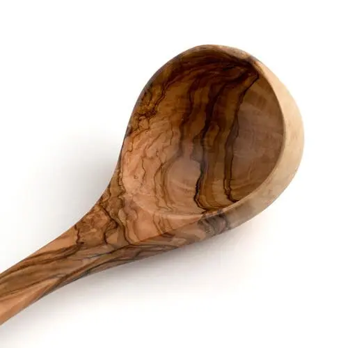 BERARD Handcrafted Olive Wood 14-inch Ladle