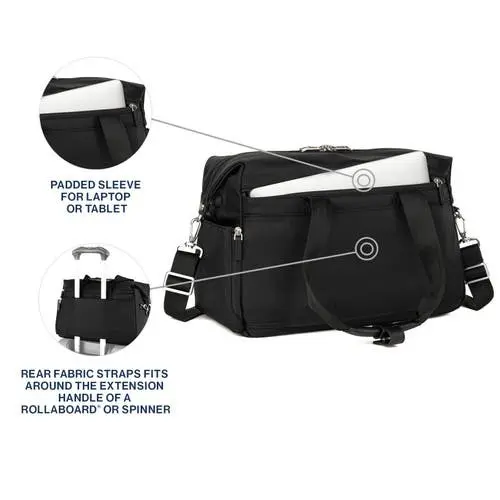 TRAVELPRO Platinum Elite Soft Underseat Tote Bag - Black