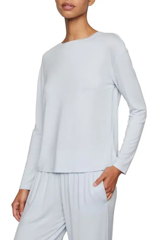 Eberjey Gisele Stretch Modal Pajama Top - Ice Blue