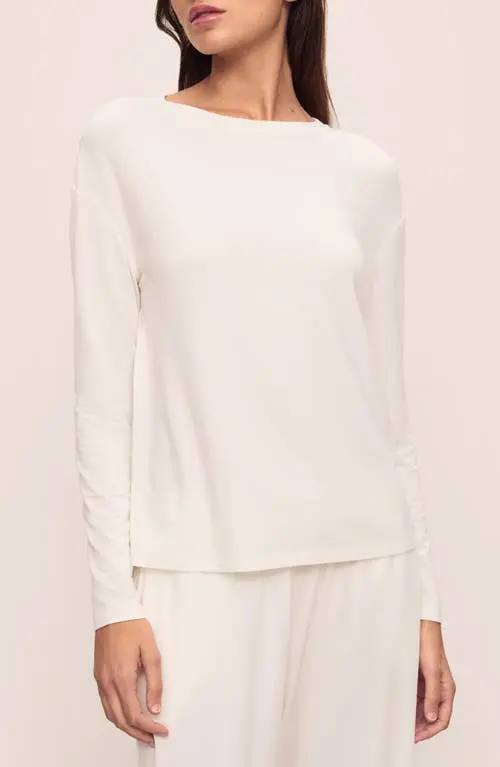 Eberjey Gisele Stretch Modal Pajama Top - Ivory