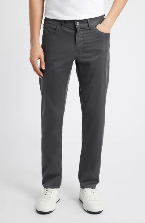 BRAX Cooper Microprint Ultralight Straight Leg Pants - Dark Grey