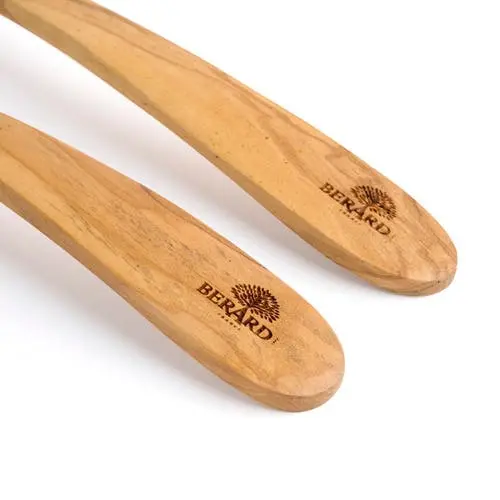 BERARD Handcrafted Olive Wood 2 Piece Salad Serving Set