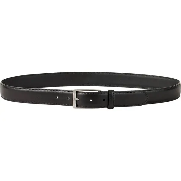 Sandro Adjustable Leather Belt - Black