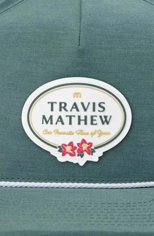 Travis Mathew Patron Badge Baseball Cap - Silver Pine