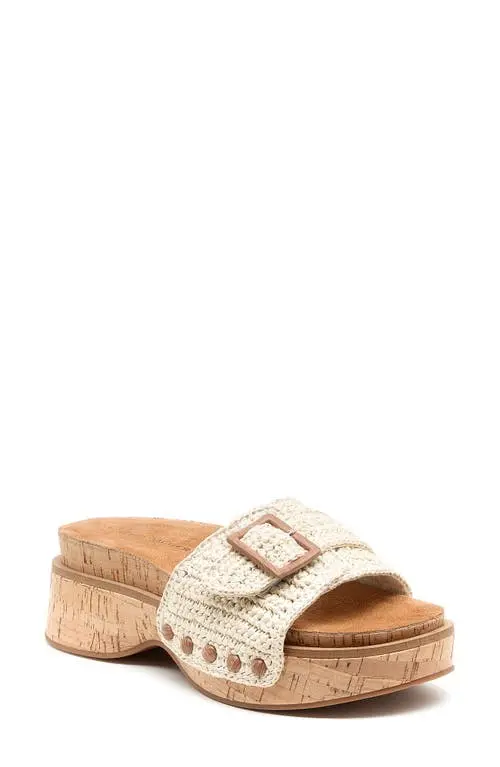 KELSI DAGGER BROOKLYN Paulie Platform Slide Sandal - Shell