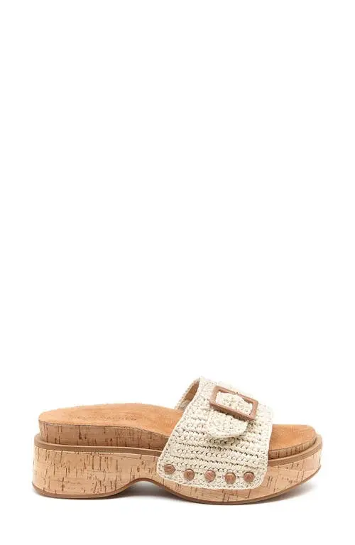 KELSI DAGGER BROOKLYN Paulie Platform Slide Sandal - Shell