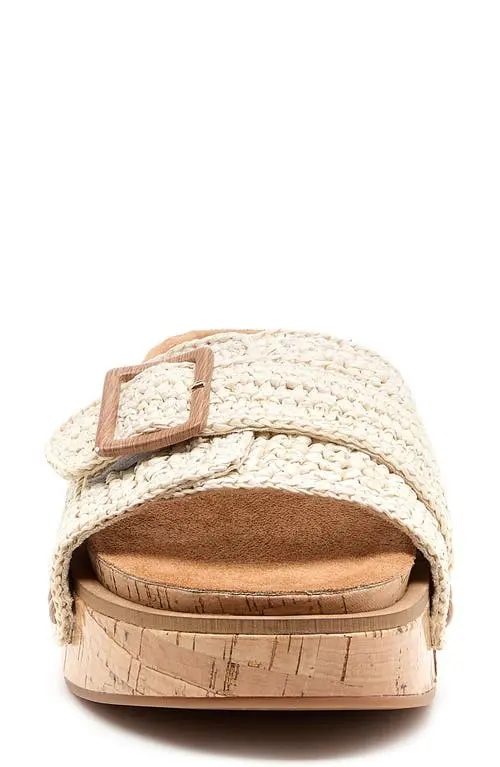KELSI DAGGER BROOKLYN Paulie Platform Slide Sandal - Shell
