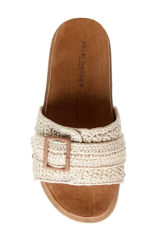 KELSI DAGGER BROOKLYN Paulie Platform Slide Sandal - Shell
