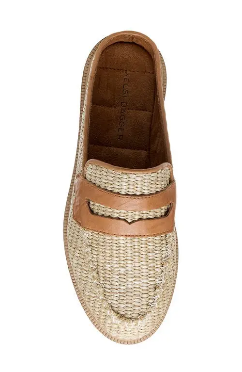 KELSI DAGGER BROOKLYN Lock Raffia Mule - Natural