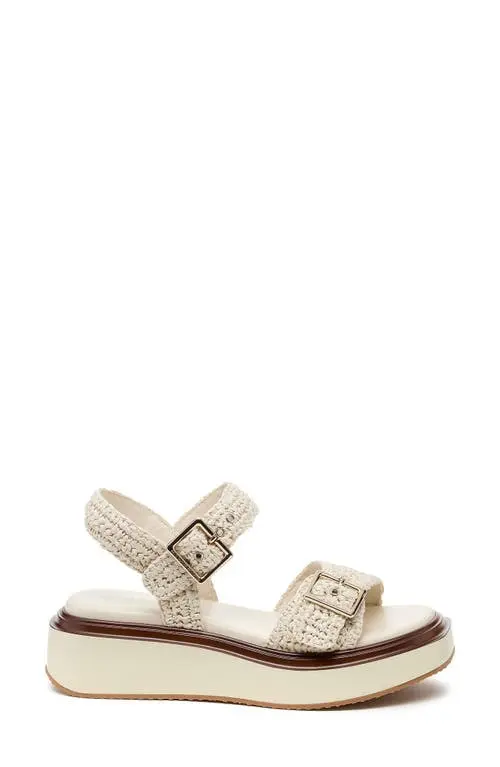 KELSI DAGGER BROOKLYN Suri Platform Raffia Sandals