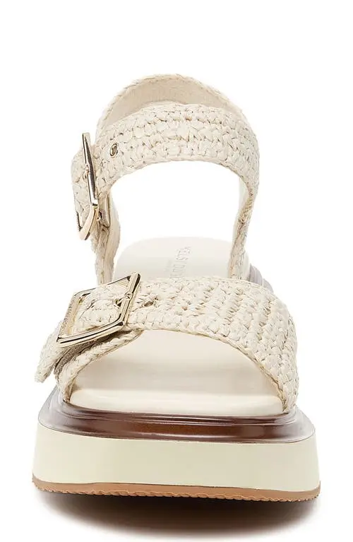 KELSI DAGGER BROOKLYN Suri Platform Raffia Sandals