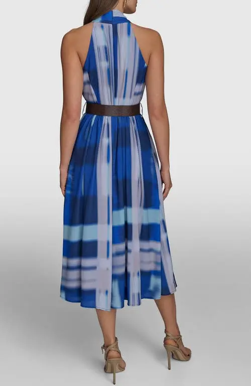 Donna Karan New York Tie Dye Sleeveless Midi Dress