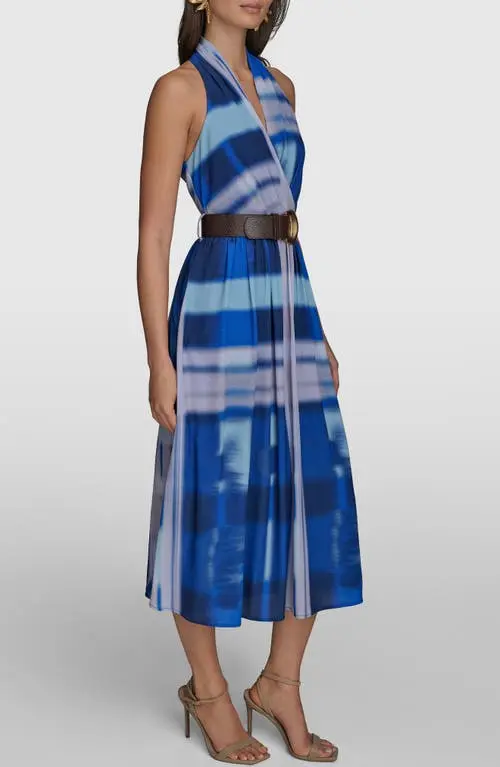 Donna Karan New York Tie Dye Sleeveless Midi Dress