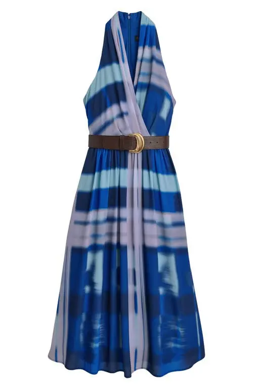 Donna Karan New York Tie Dye Sleeveless Midi Dress