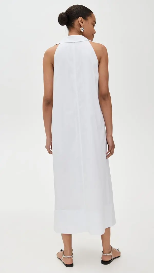 SIMONMILLER Nava Poplin Midi Dress - Macadamia