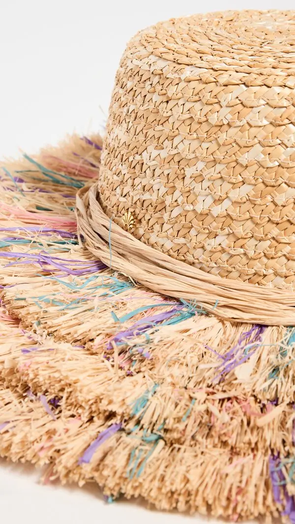 Lele Sadoughi Fringe Straw Hat
